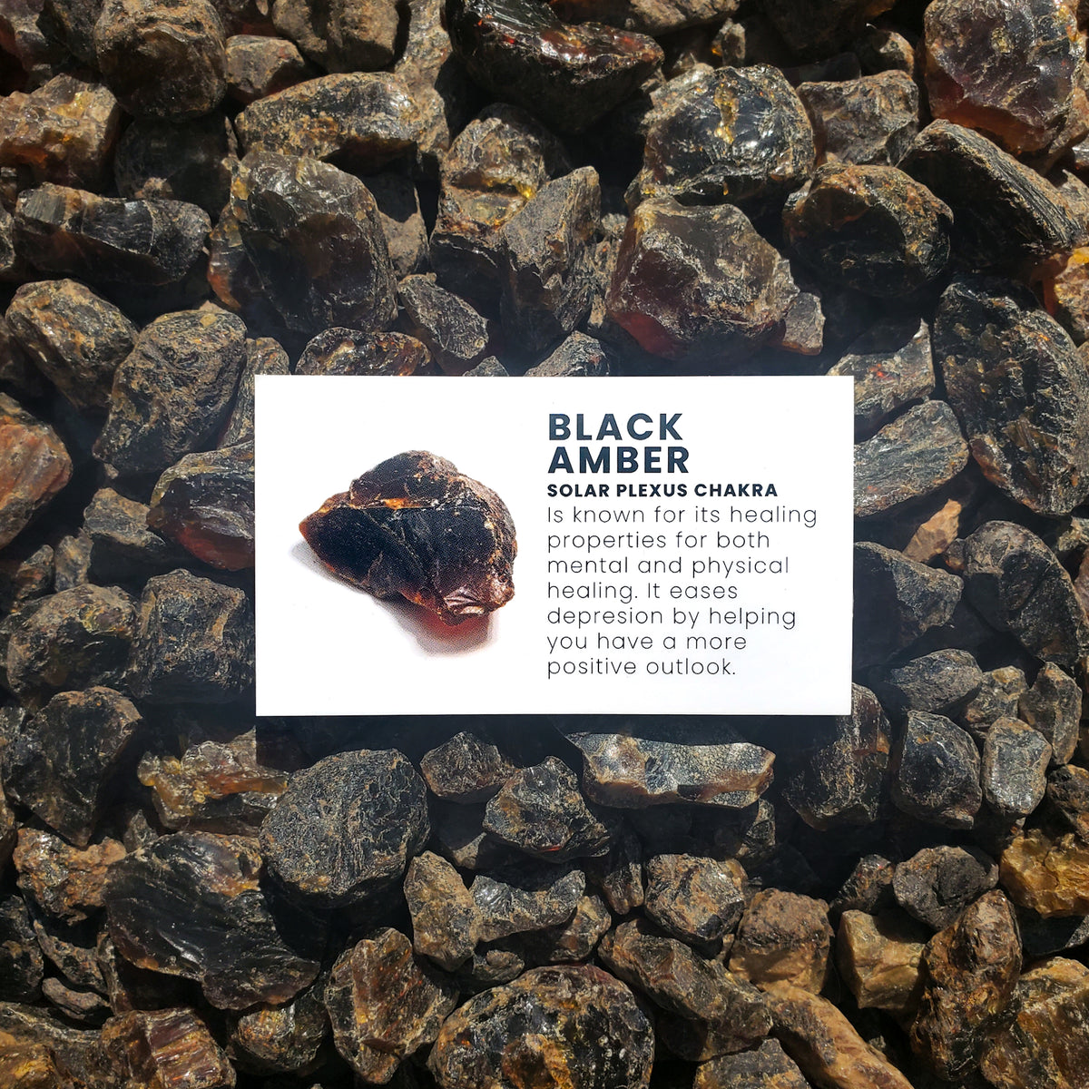 Raw Black Amber